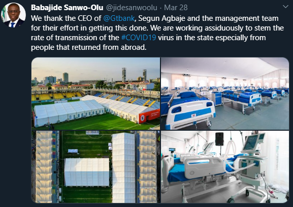 COVID-19: Onikan Isolation Centre - Enatun